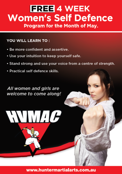 self-defence poster mailchimp - Hunter Martial Arts